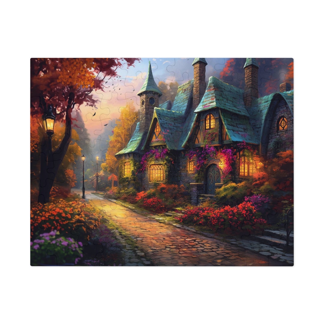 My Country Cottage Autumn Jigsaw Puzzle 30, 110, 252, 500,1000-piece ...