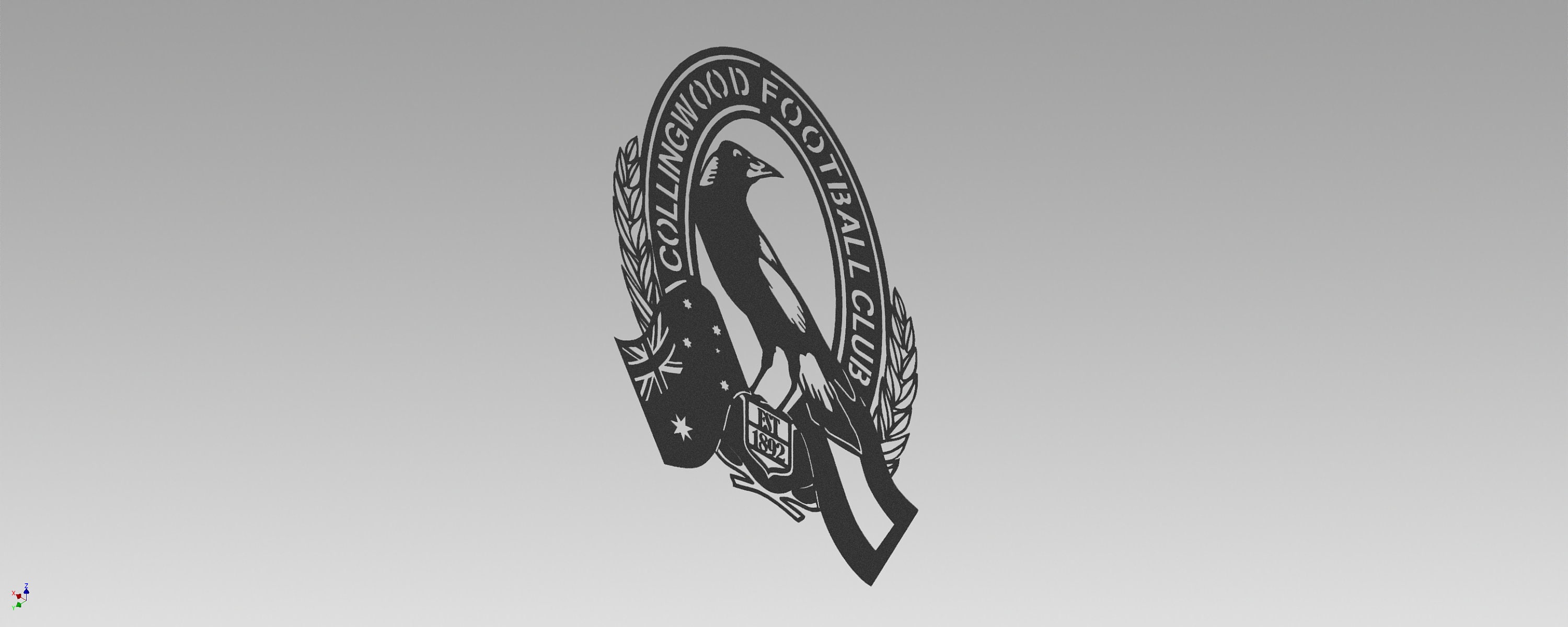 Collingwood Magpies AFL DXF Cut File - Etsy