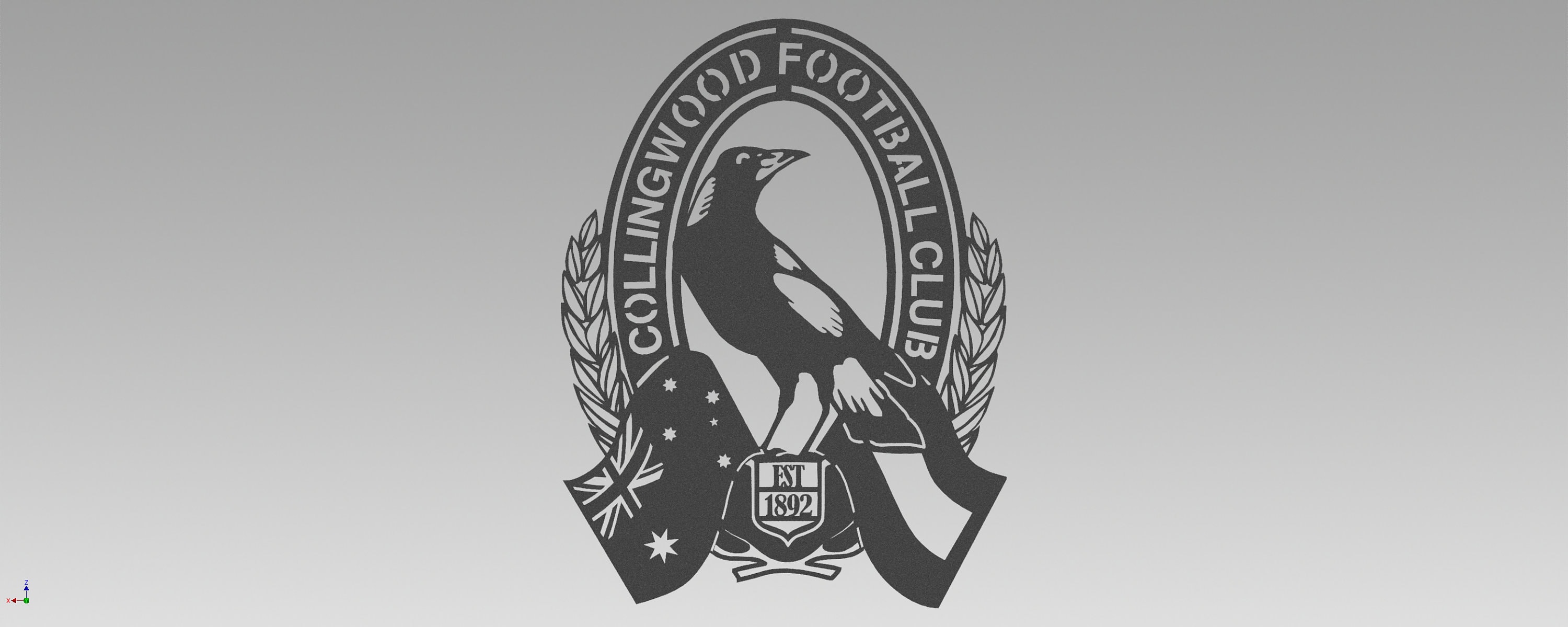 Collingwood Magpies AFL DXF Cut File - Etsy