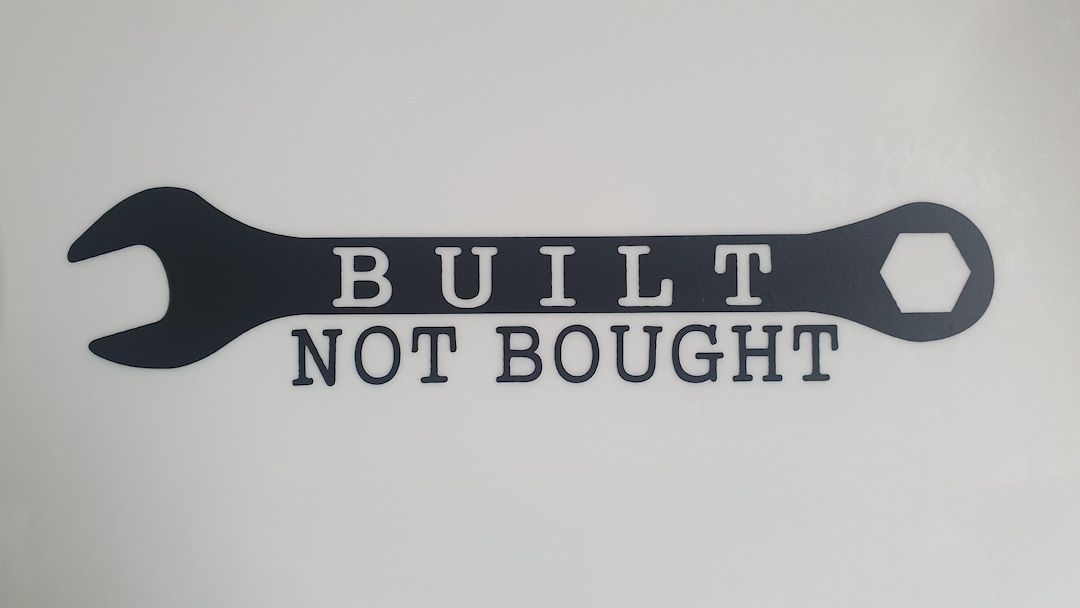 Built Not Bought Decal Digital Files ONLY - Etsy
