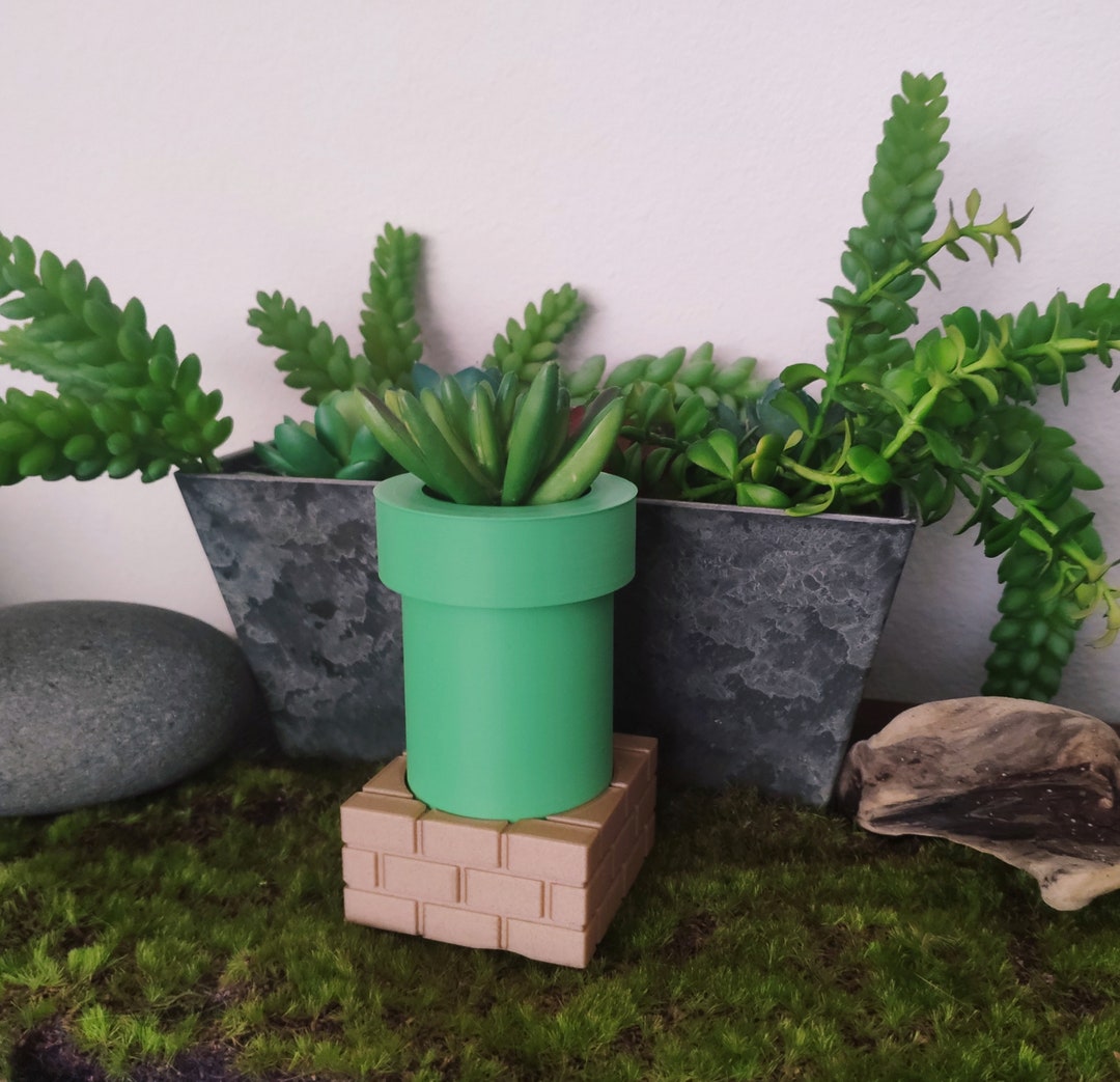 Mario Warp Pipe Planter 3D Printed Succulent Air Planter - Etsy