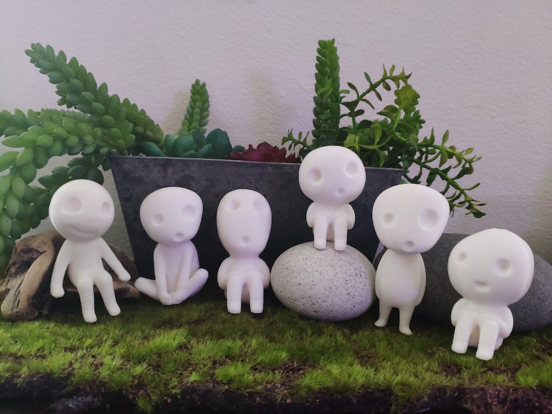 Kodama Tree Spirits 3d Printed Japanese Forest Spirits - Etsy