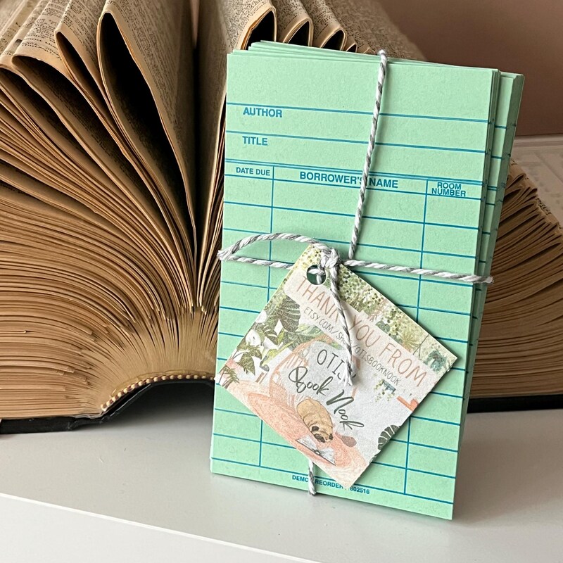 Library Card Place Cards - Etsy