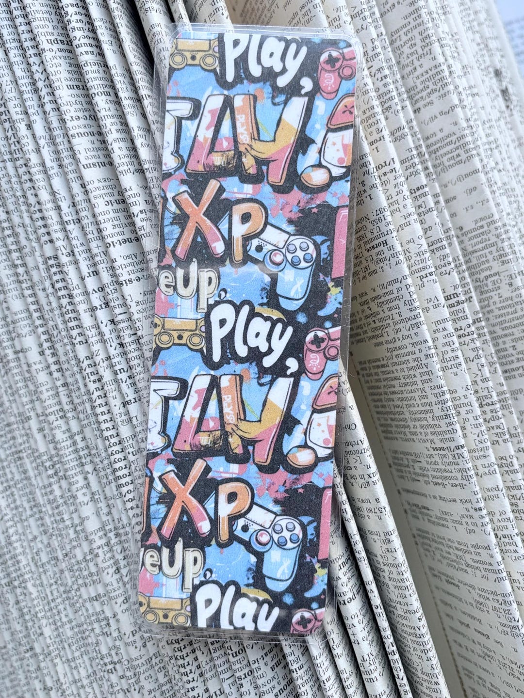 Graffiti Gamer Laminated Bookmark // Bookish Gift // Book Readers ...