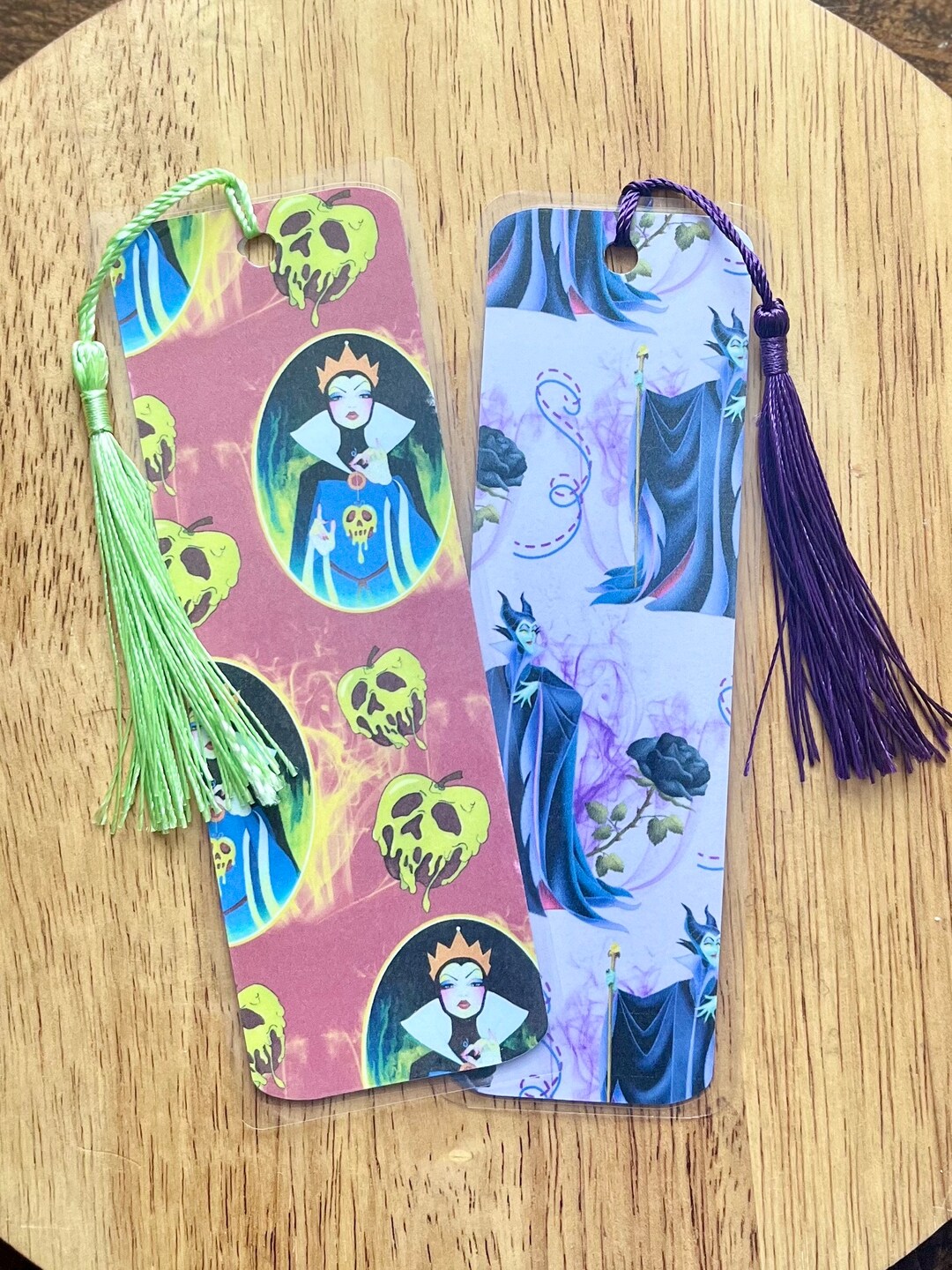 Magical Villain Bookmarks With Tassel Laminated And Double Sided Etsy