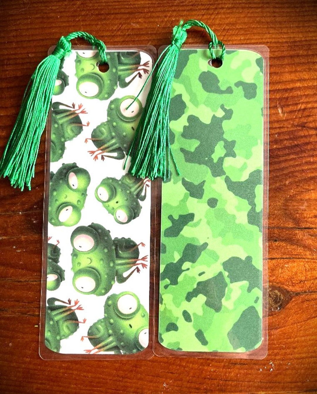 Froggy Bookmark, Laminated and Double Sided - Etsy