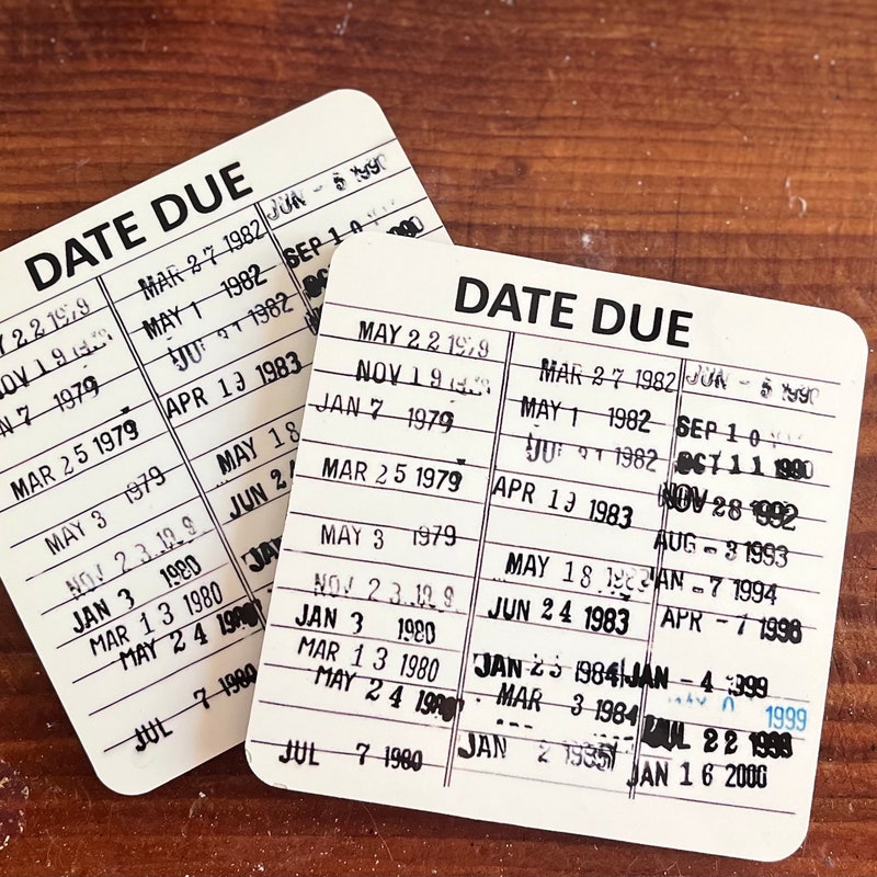 Library Due Date - Etsy