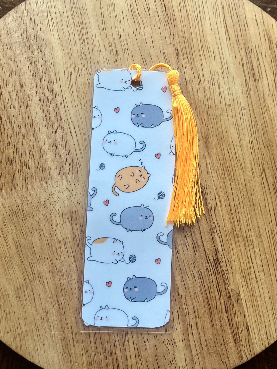 Cute Cats Bookmark, Laminated and Double Sided With Matching Tassel - Etsy
