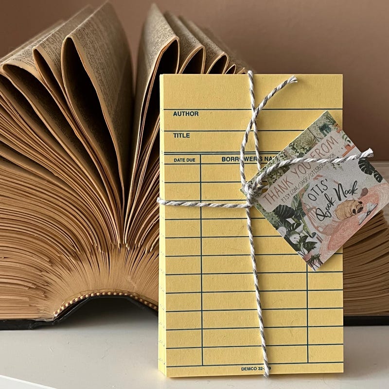 Library Cards - Etsy