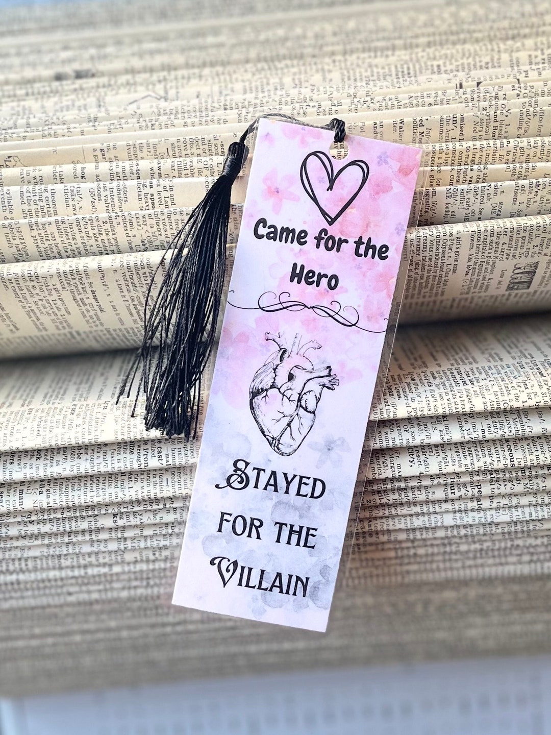 Came for the Hero Stayed for the Villain Bookmarks With Tassel ...
