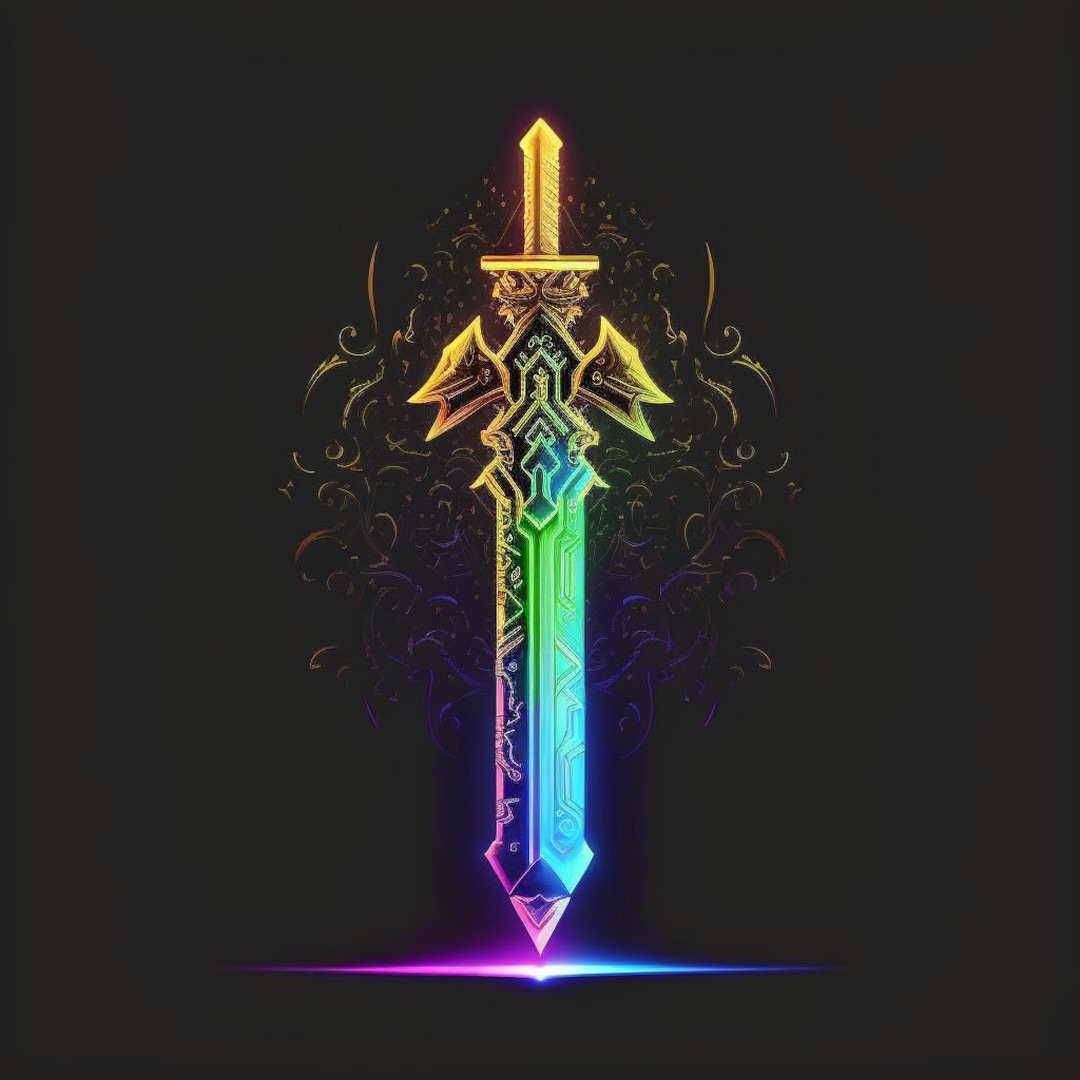 Neon Sword - Etsy