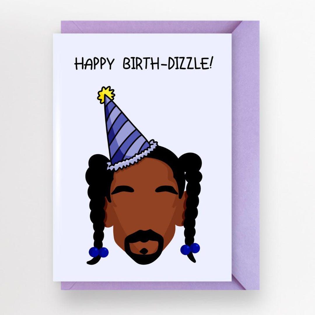 Funny Hip Hop Birthday Card: Rap-themed Greeting Card - Etsy