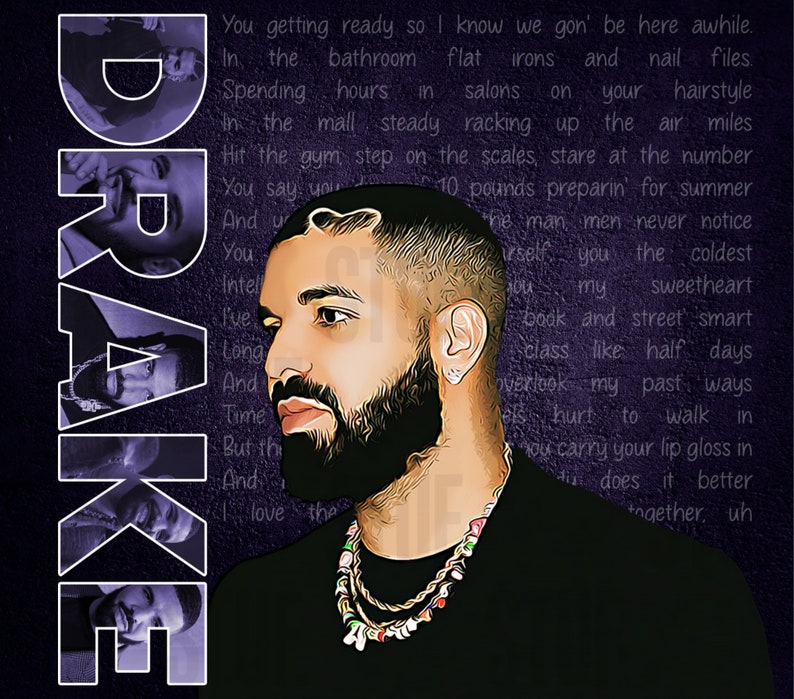 Drake Inspired 20 Oz Skinny Tumbler Sublimation Design, Drake Tumbler ...