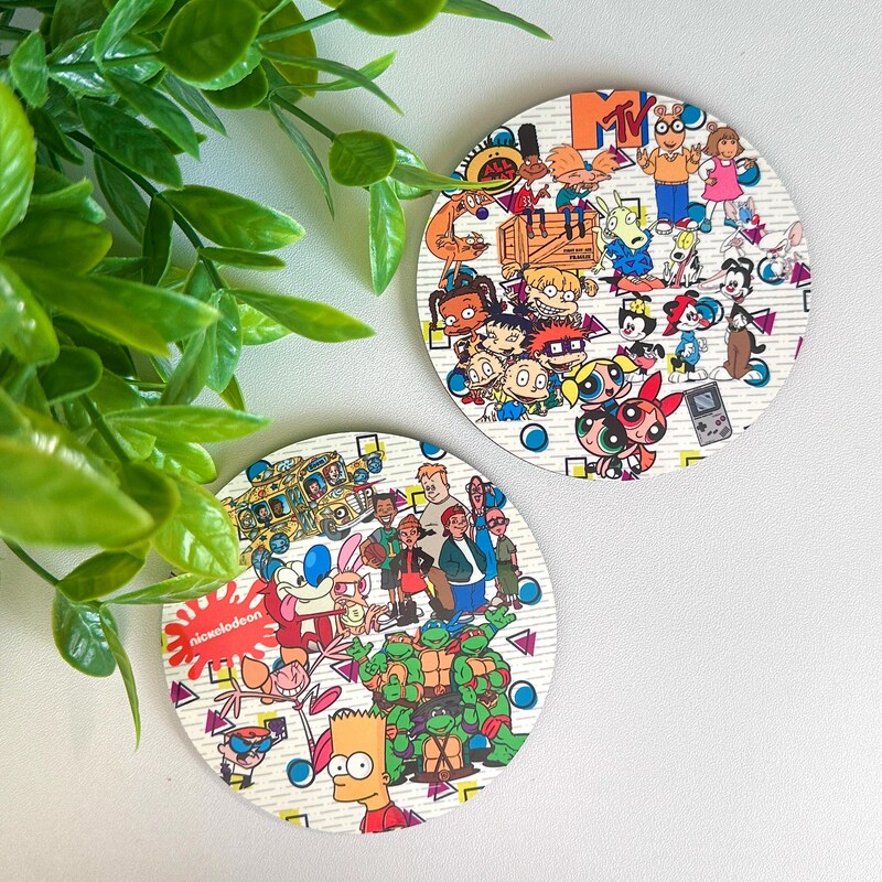 Cartoon Coasters - Etsy