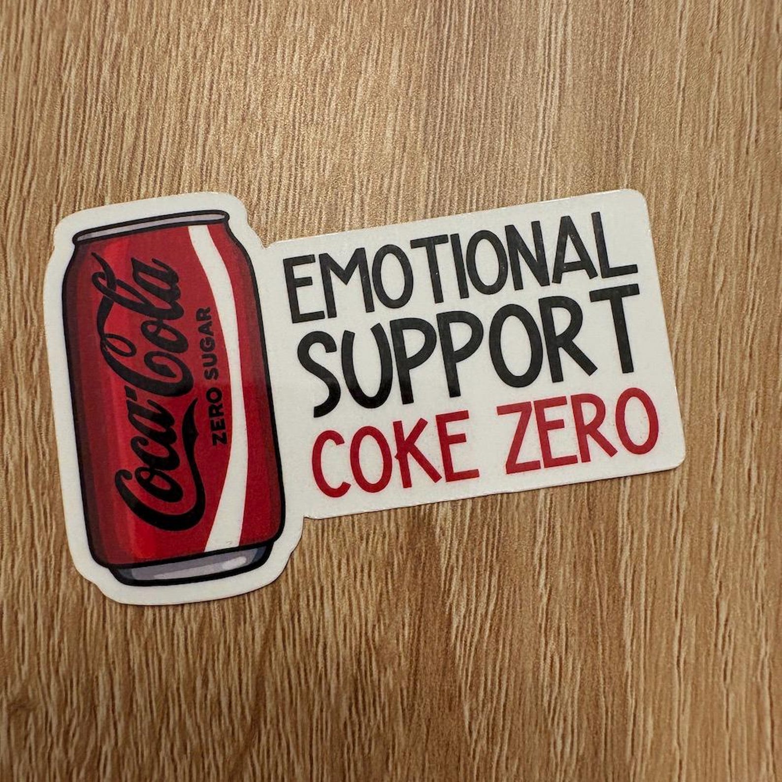 Emotional Support Diet Coke, Coca Cola, Coke Zero Stickers: Funny ...