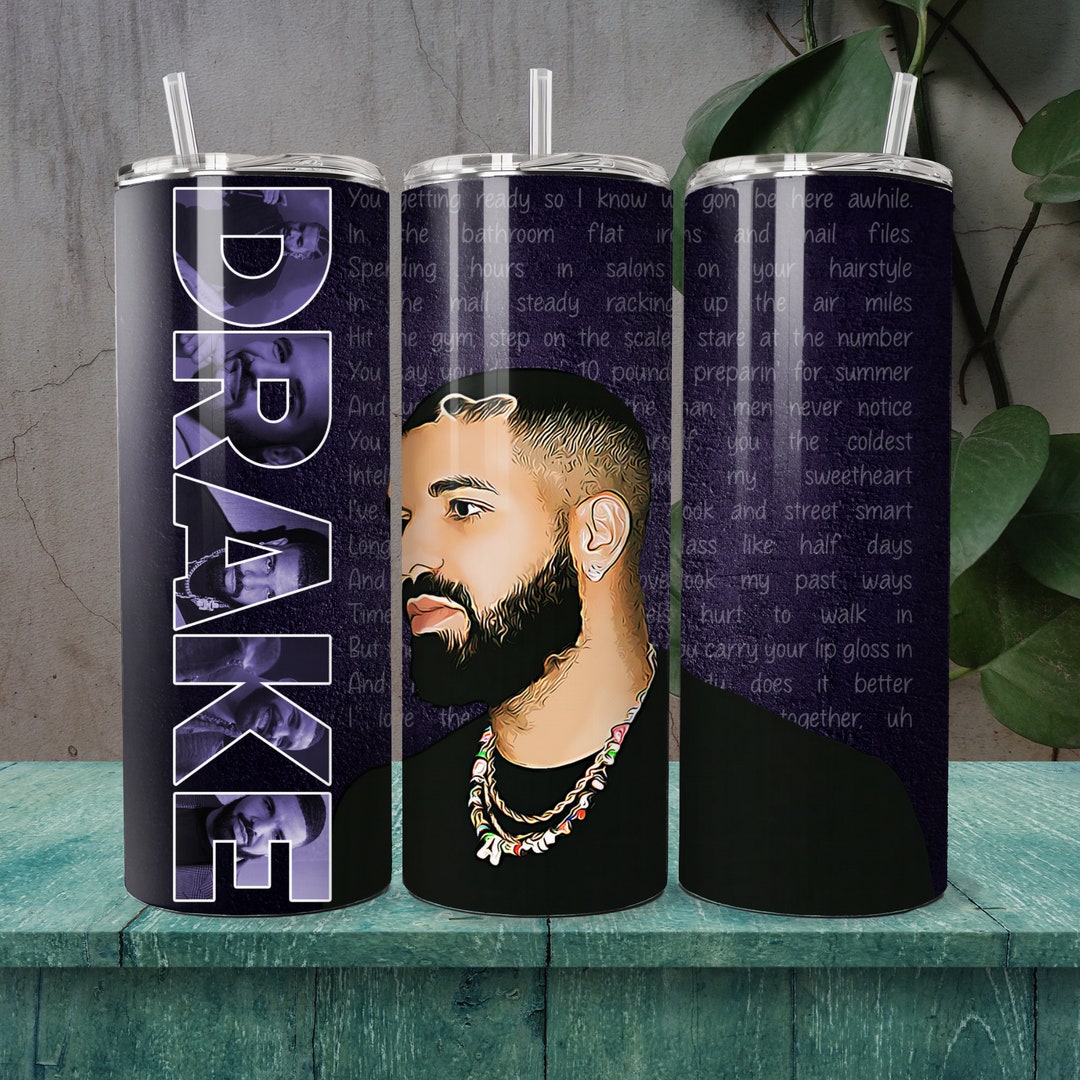 Drake Inspired 20 Oz Skinny Tumbler Sublimation Design, Drake Tumbler ...