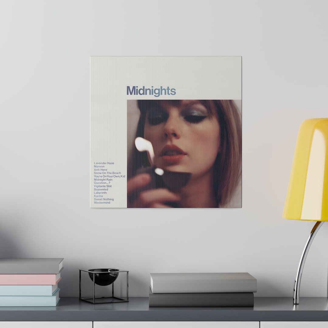 Taylor Swift Midnights Album Cover Matte Canvas Print - Etsy