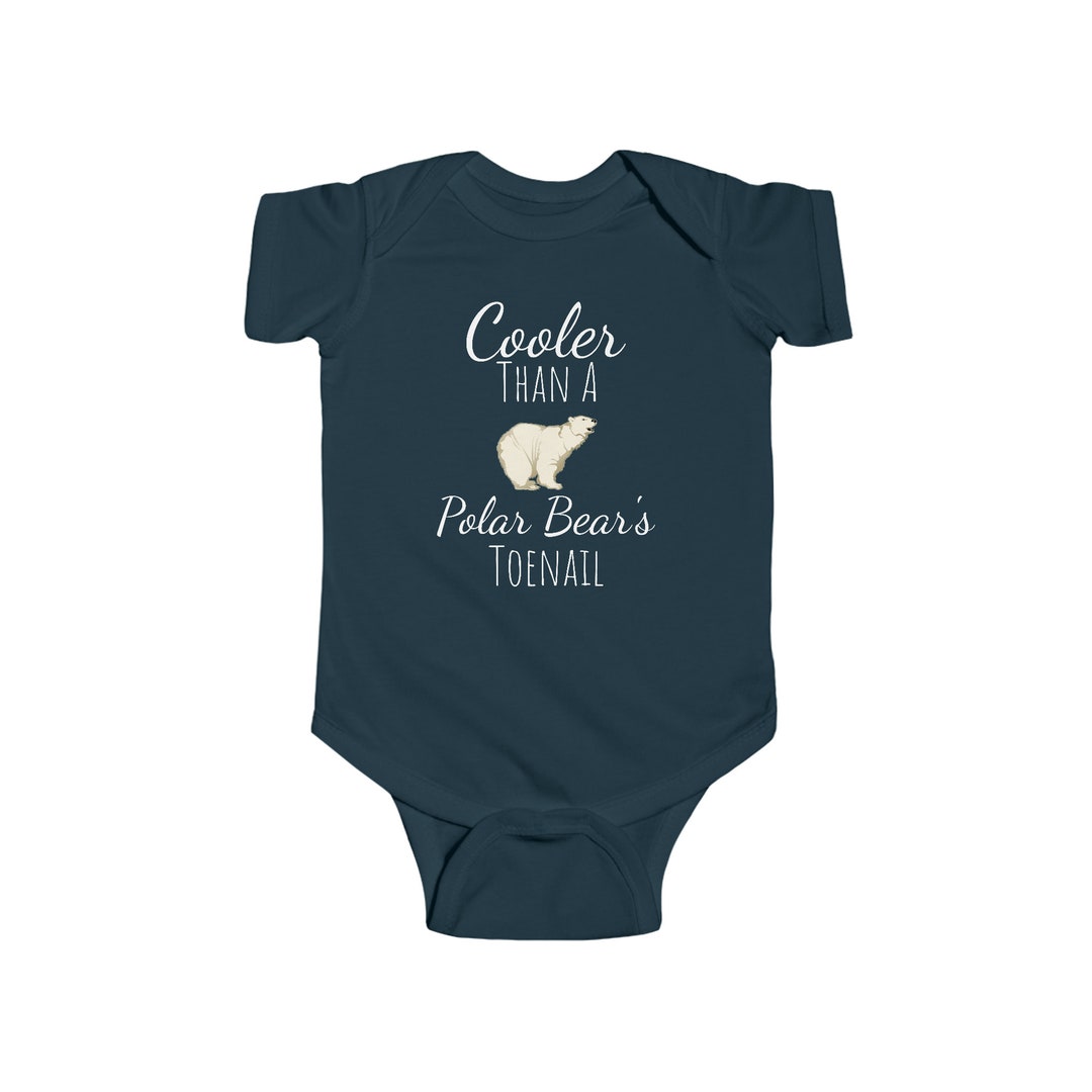 Custom cooler Than A Polar Bear's Toenail Funny Baby Onesie Hip Hop ...