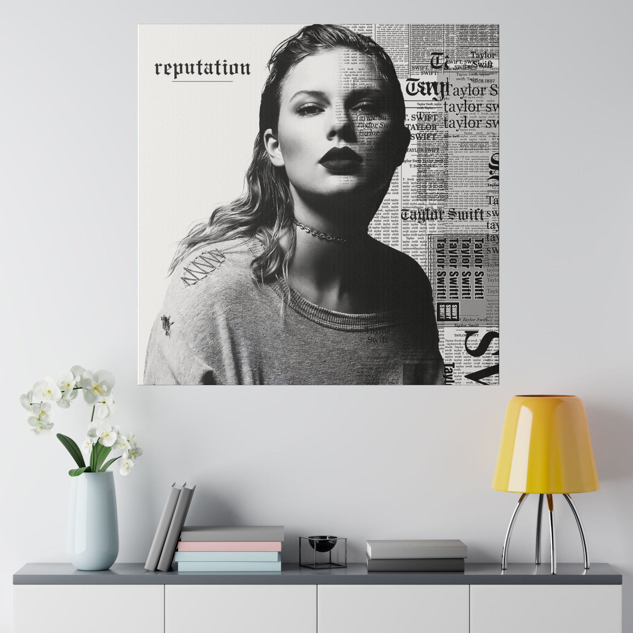 Taylor Swift Reputation Album Cover Matte Canvas Print - Etsy