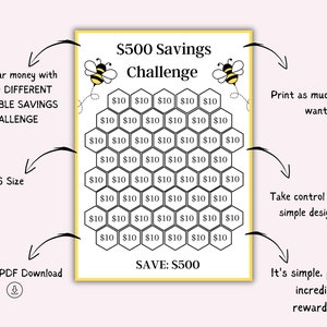 10 Printable Savings Challenges | A6 Savings Challenge Bundle | Savings ...