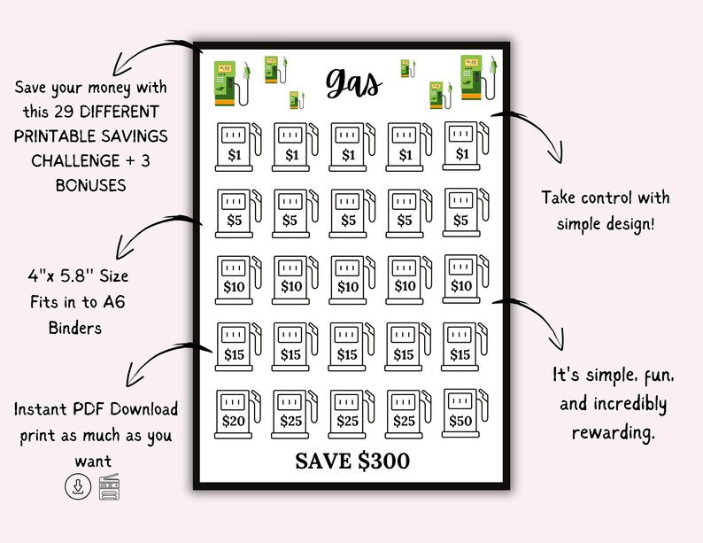 Mega Savings Challenge Bundle A6 Kids Savings Challenge Bundle Savings ...