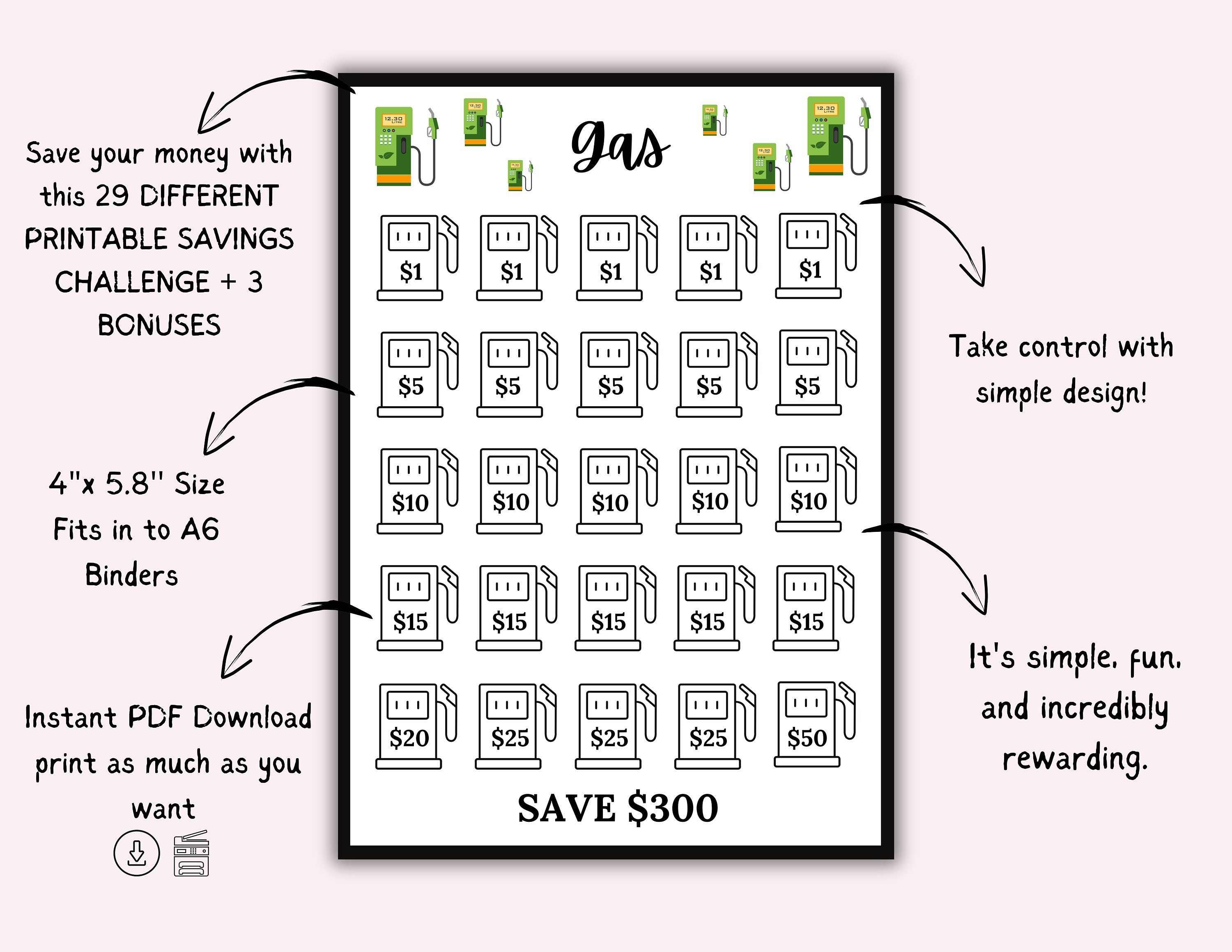 Mega Savings Challenge Bundle A6 Kids Savings Challenge Bundle Savings ...