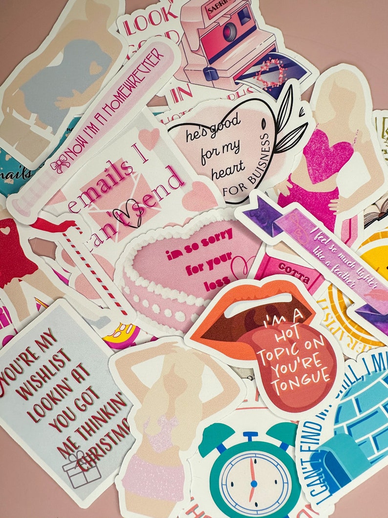 20 Pcs Sabrina Carpenter Stickers Emails I Can't Send Stickers, Doodles ...