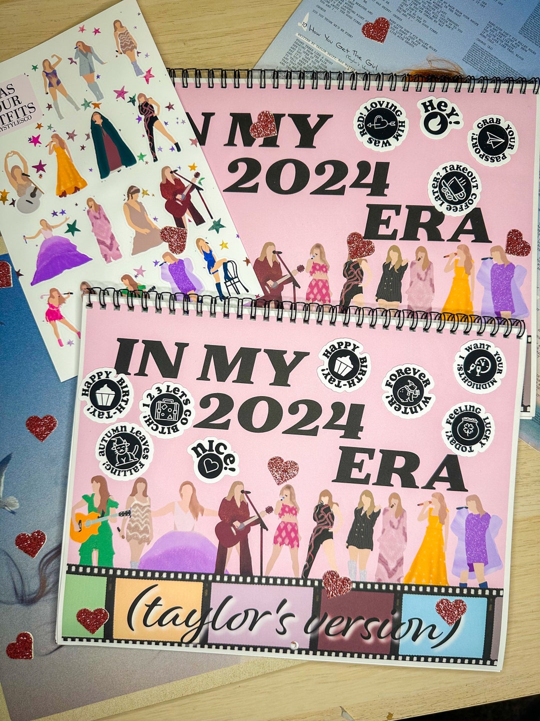2024 Swiftie calendar Taylor Swift Christmas card and planner stickers ...