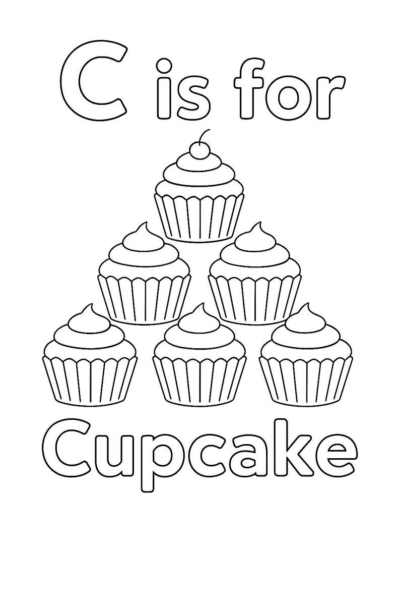 Letter C Coloring Book: Fun Alphabet Learning (PDF Printable) - Etsy