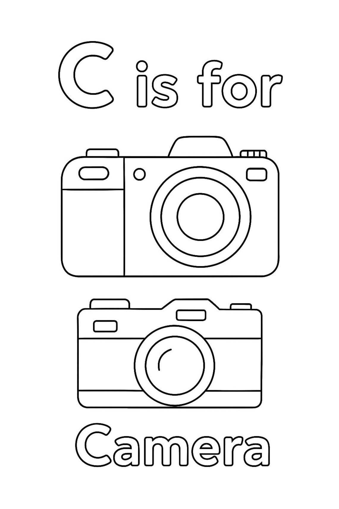 Letter C Coloring Book: Fun Alphabet Learning (PDF Printable) - Etsy