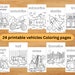 Vehicle Coloring Pages, Printable Coloring Pages, Editable Coloring ...