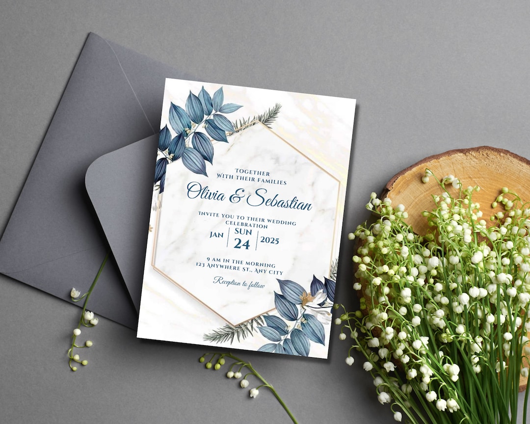 Printable Wedding Card Editable Wedding Card Greeting Card Digital ...