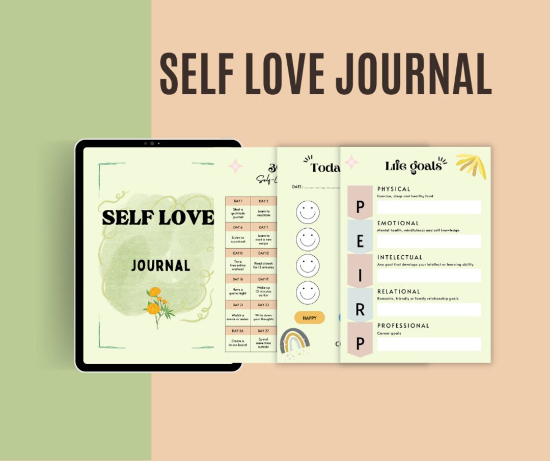 Self-love Journal Digital PDF, Self Love, Undated Self Assessment ...