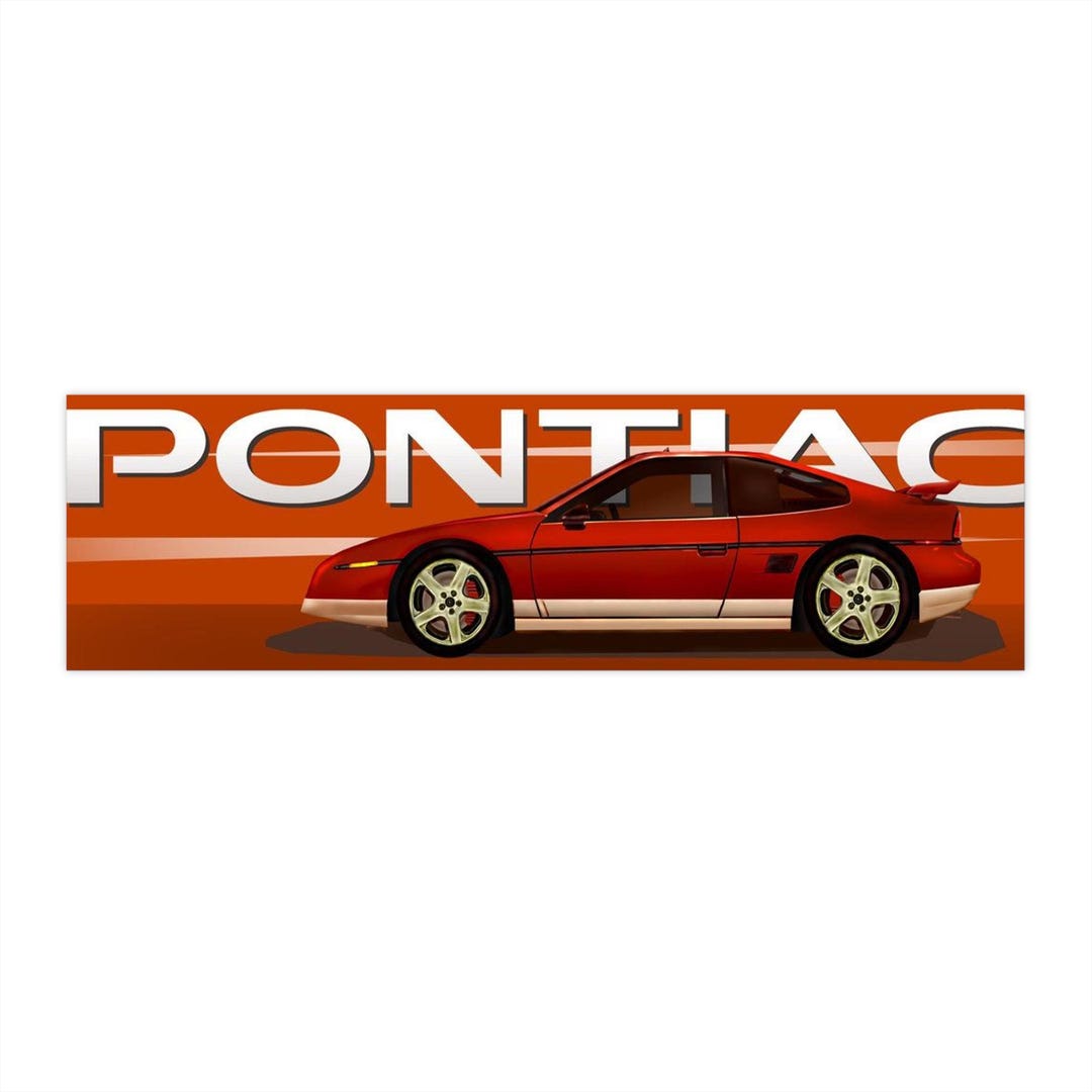 Pontiac Fiero Bumper Stickers - Etsy