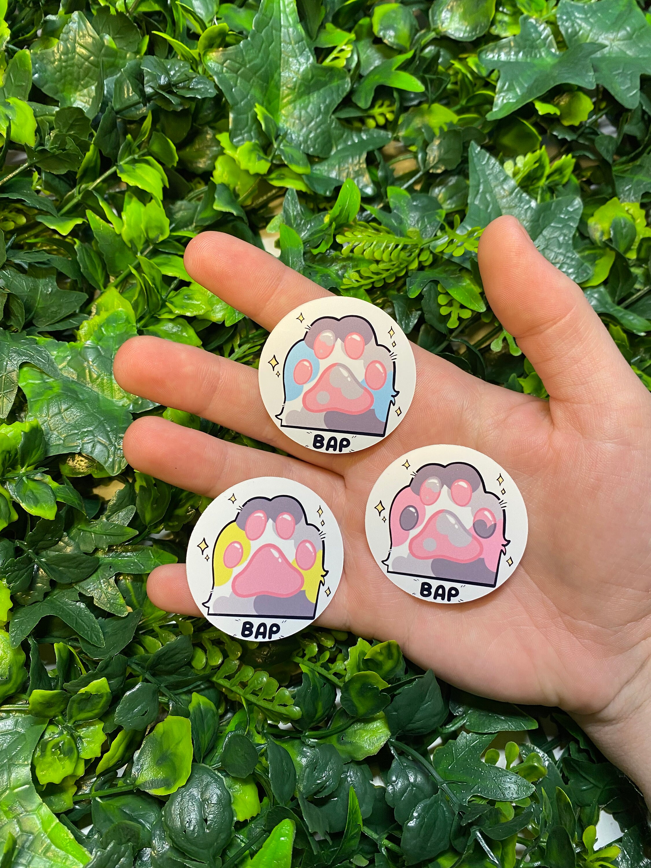 Cat Paw Pride Flag Stickers // Water Resistant Sticker - Etsy