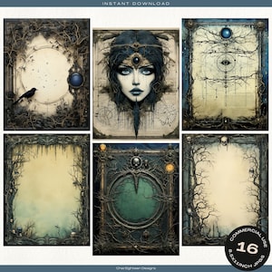 Junk Journal Spooky Ephemera Printable Digital Halloween Retro Art ...