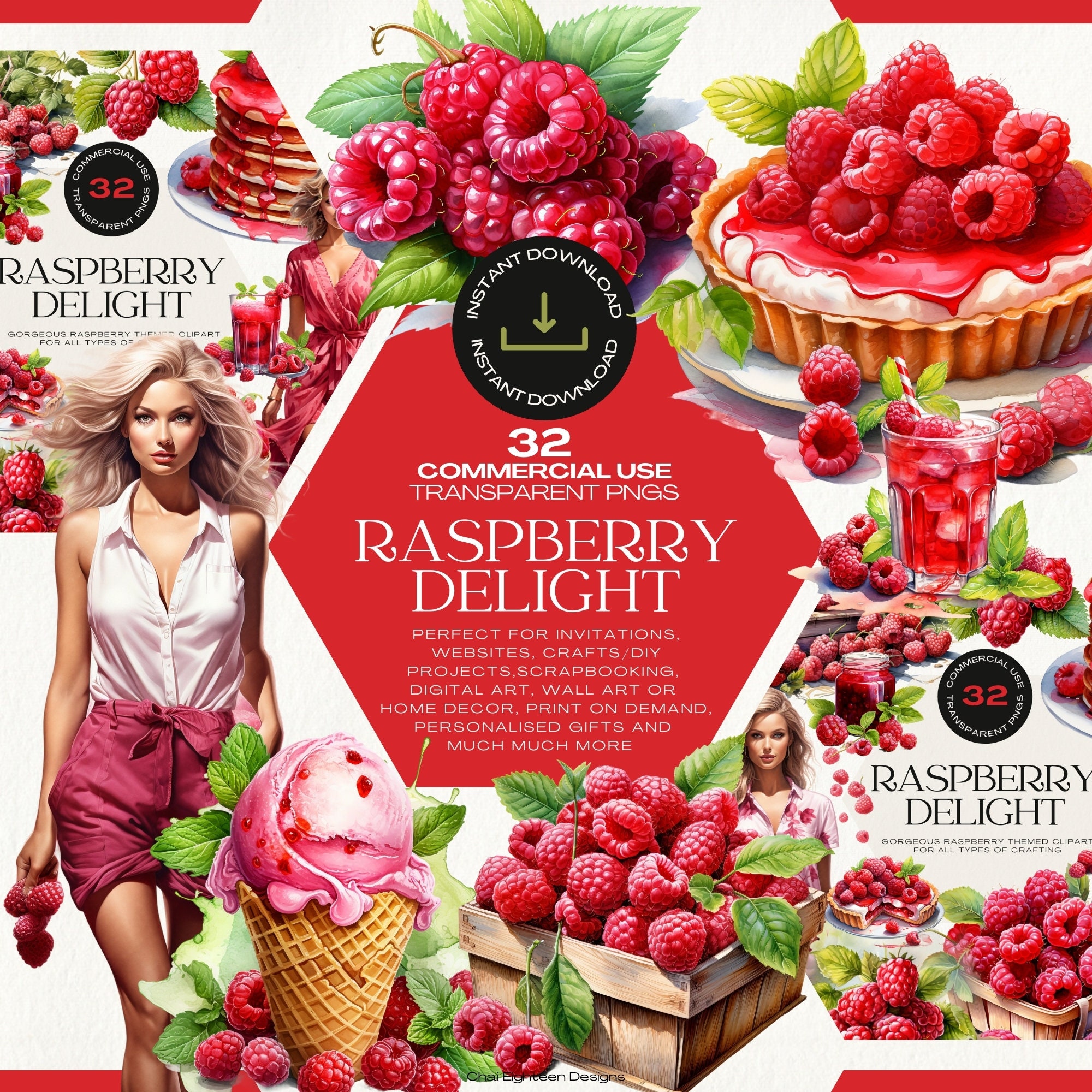 Raspberry Watercolor Clipart Raspberry Girls Clip Art Watercolor Food ...