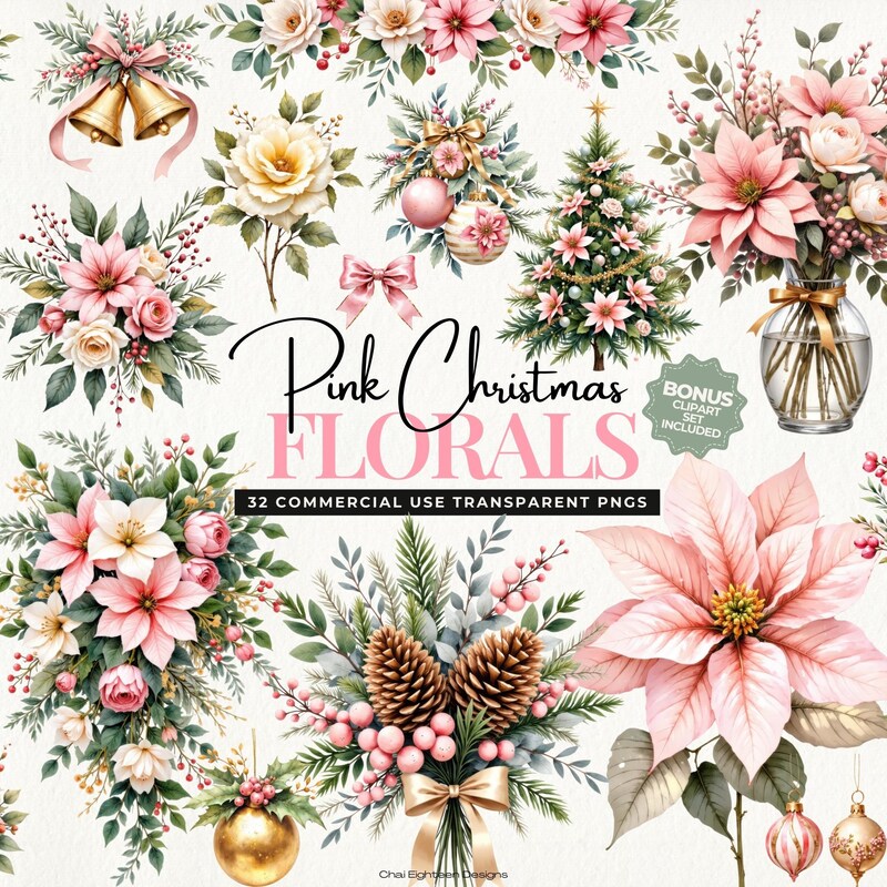 Pink Blush Poinsettia - Etsy