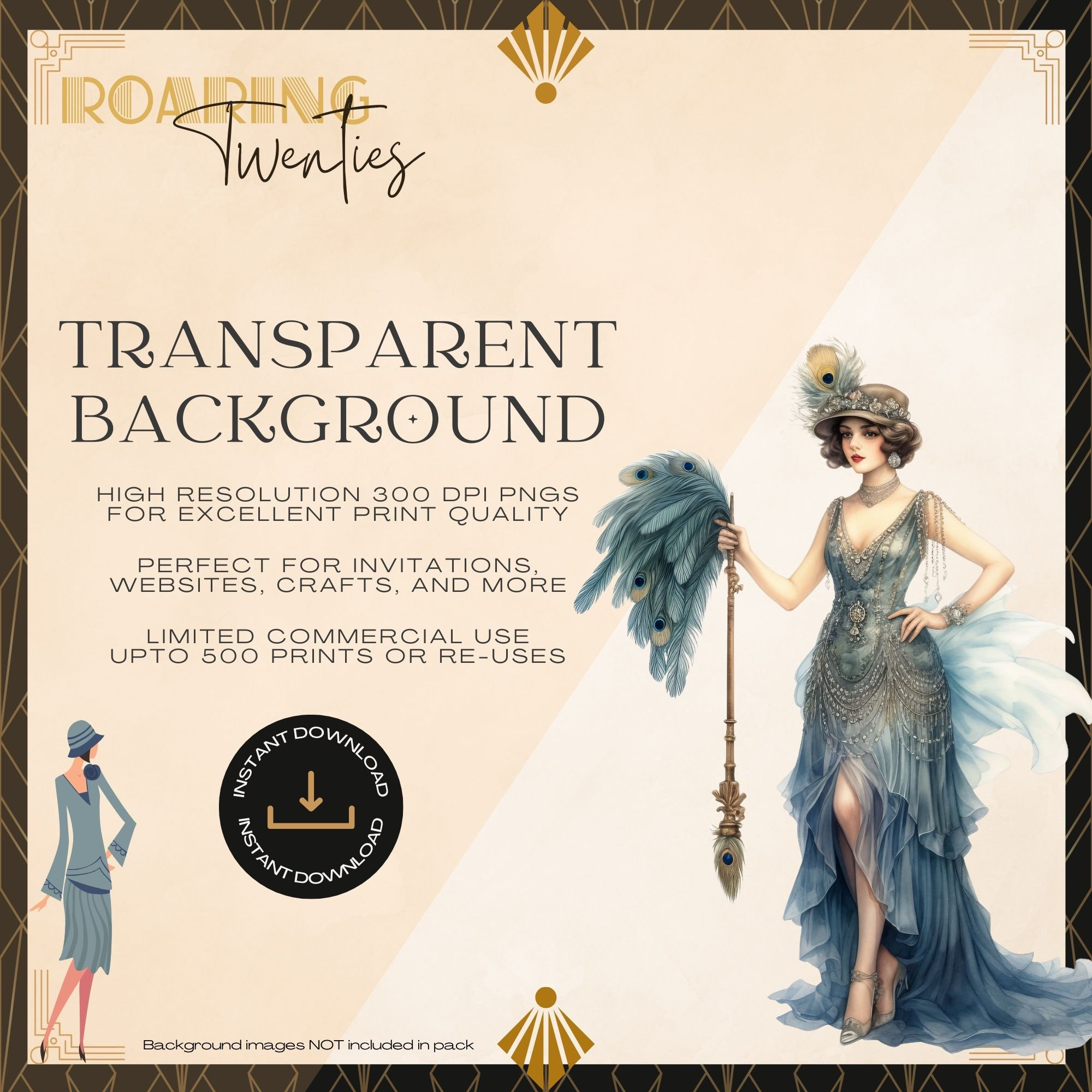 1920's, Great Gatsby Clip Art, Roaring Twenties Clip Art, Flapper Clip ...