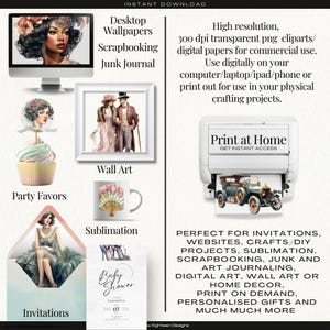 1920's, Great Gatsby Clip Art, Roaring Twenties Clip Art, Flapper Clip ...