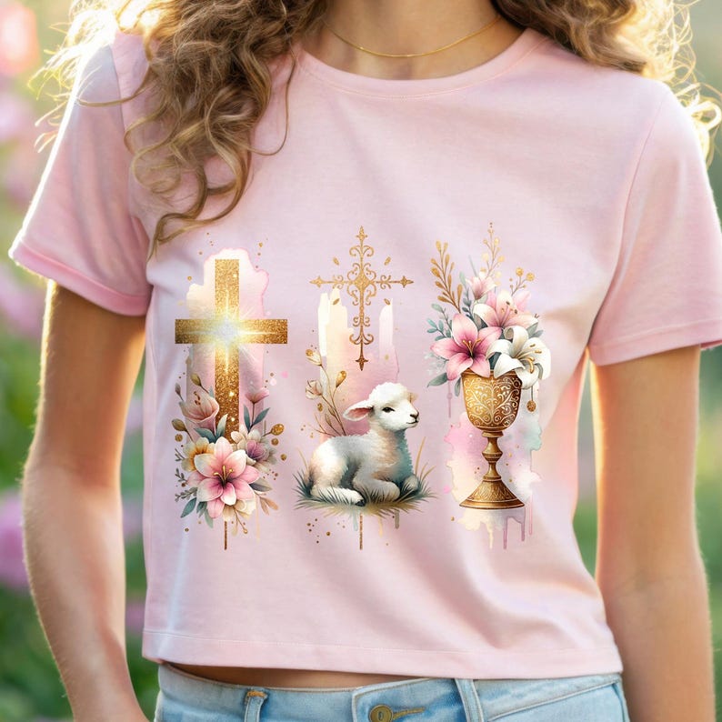 Religious Easter Brushstrokes PNG, Christian Holy Week Lamb of God ...