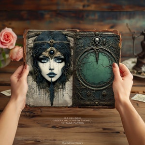 Junk Journal Spooky Ephemera Printable Digital Halloween Retro Art ...