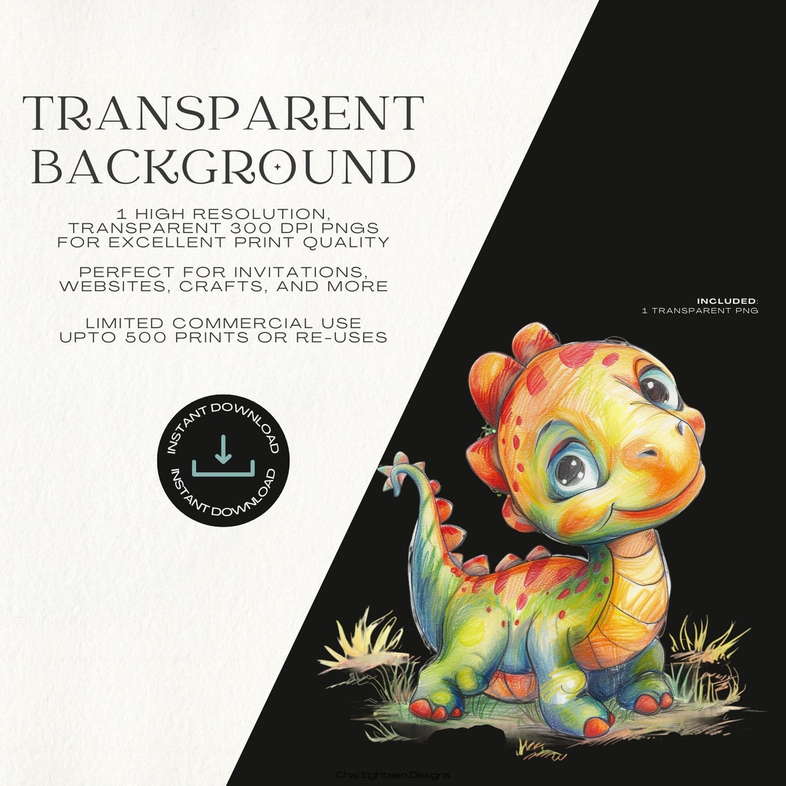 Cute Baby Dinosaur Clipart, Prehistoric Dino Creature Graphics, Nursery ...