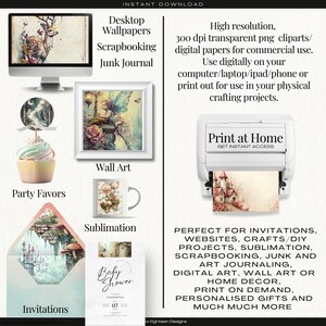 Fairy Tale Digital Paper JPG, Fantasy Castle Backgrounds, Magical ...