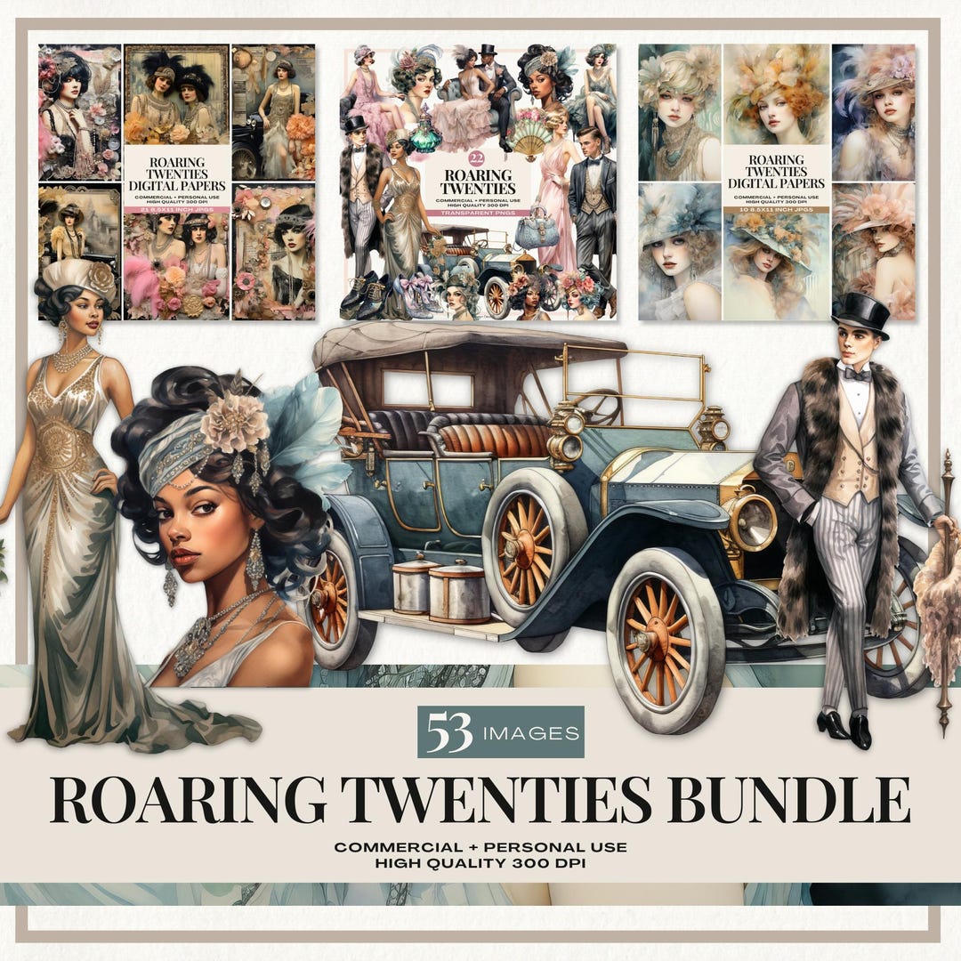 1920's, Great Gatsby Clip Art, Roaring Twenties Clip Art, Flapper Clip ...