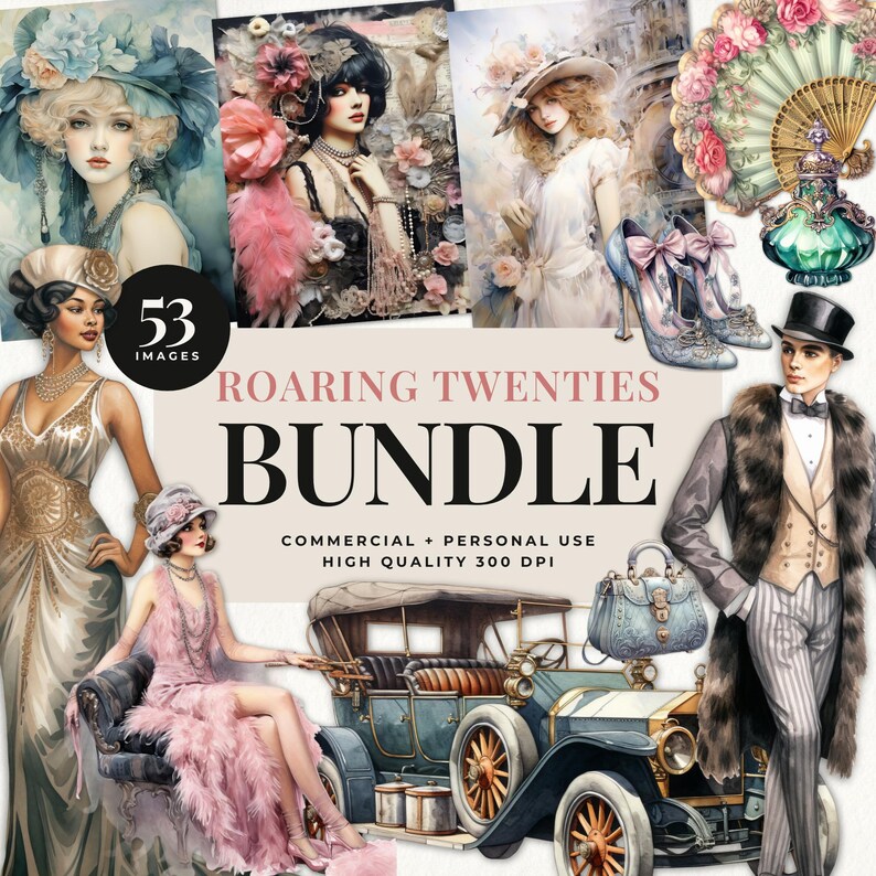 1920's, Great Gatsby Clip Art, Roaring Twenties Clip Art, Flapper Clip ...