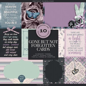Grief & Loss Scrapbooking Collection, Gone but Not Forgotten Digital ...