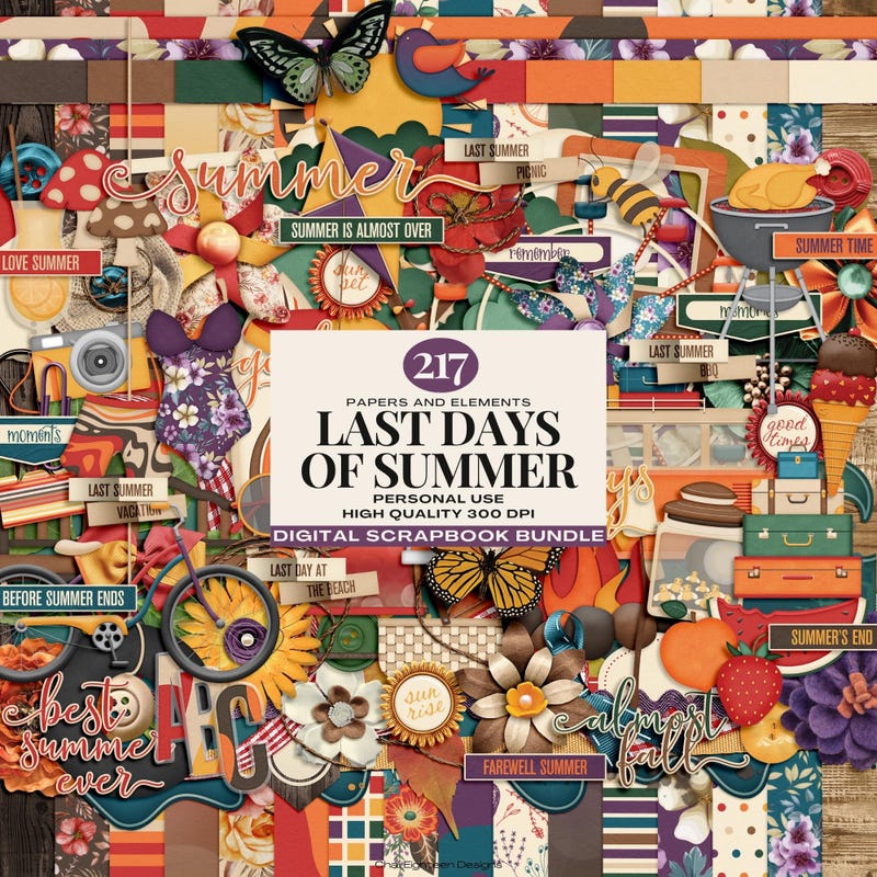 End of Summer Clipart - Etsy