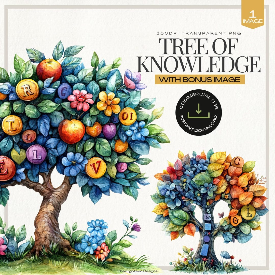 Tree of Knowledge Clipart, First Day of School, Back to School ...
