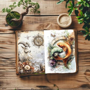 Astrology Digital Paper Pack, Celestial Horoscope Backgrounds, Mystical ...